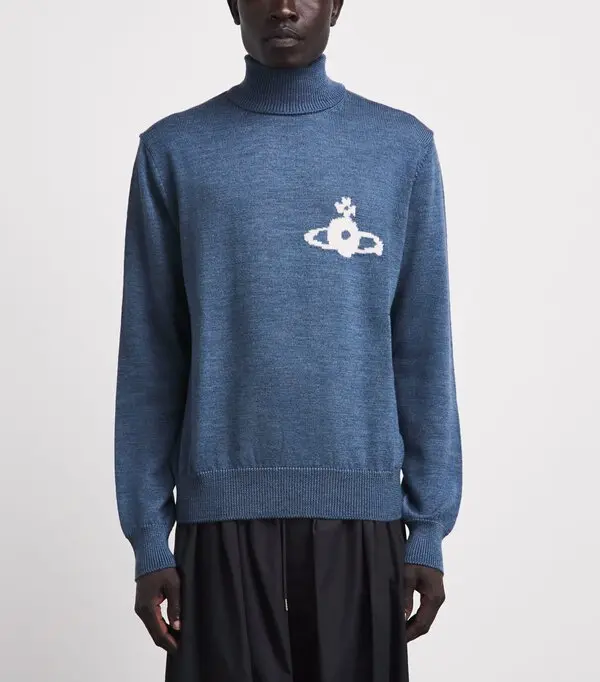 VIVIENNE WESTWOOD Merino Rollneck Mark Sweater