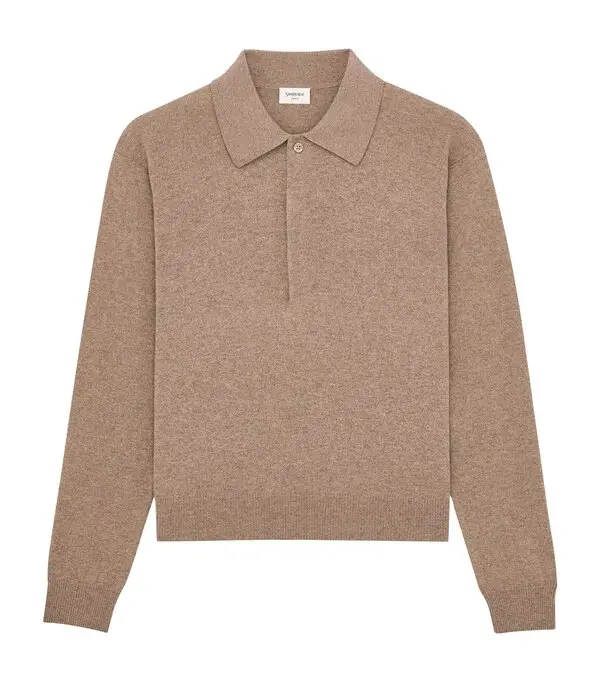 Saint Laurent Virgin Wool Polo Sweater