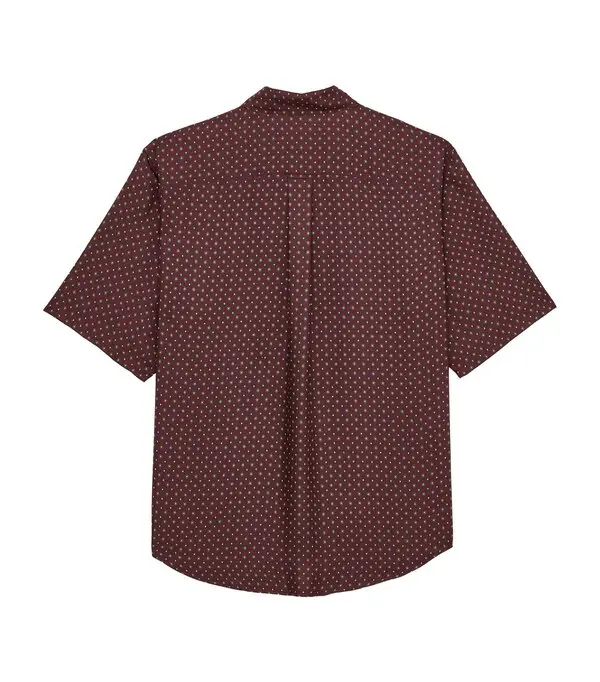 Saint Laurent Silk Hexagonal-pattern Shirt