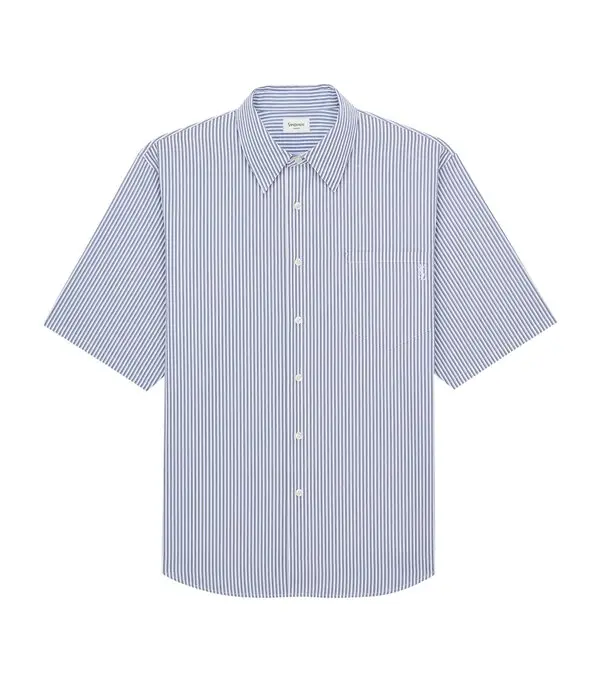 Saint Laurent Cotton Short-sleeve Cassandre Shirt