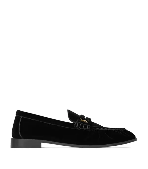 Saint Laurent Velvet Loafers