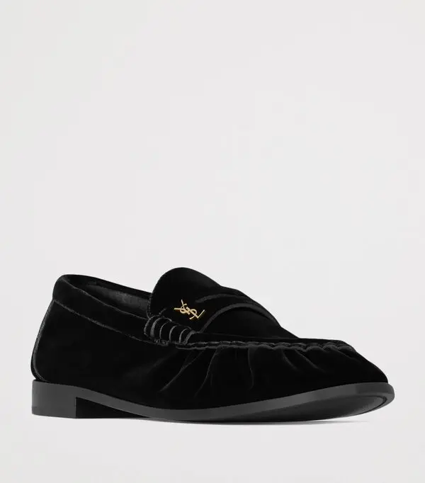 Saint Laurent Velvet Loafers