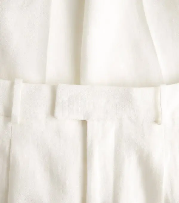 WITH NOTHING UNDERNEATH Linen Cristy Barrel Trousers
