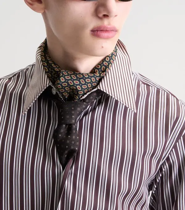 Saint Laurent Silk Paisley Motif Tie