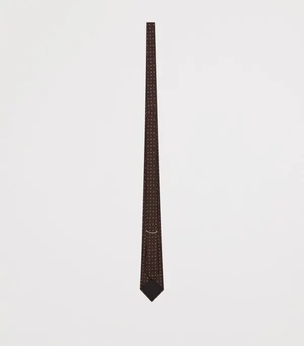 Saint Laurent Silk Paisley Motif Tie