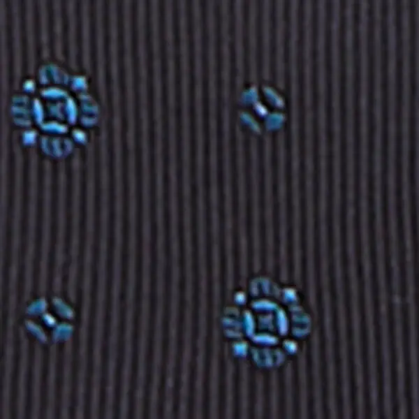 Saint Laurent Silk Striped Medallion Tie
