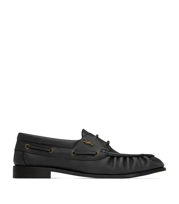 Saint Laurent Leather Bateau Le Loafers