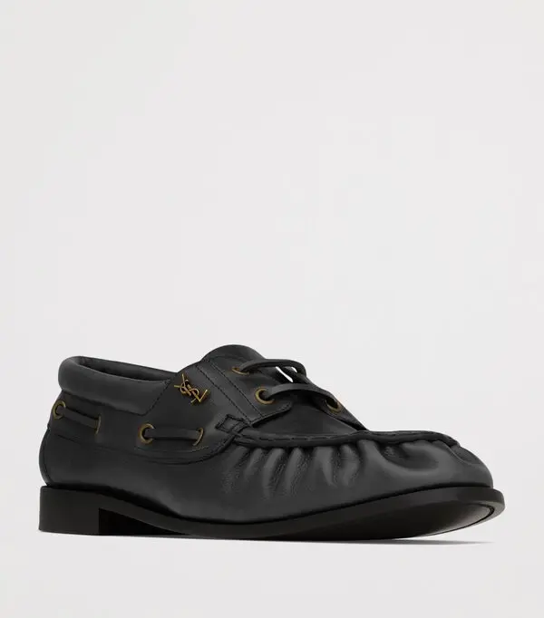 Saint Laurent Leather Bateau Le Loafers