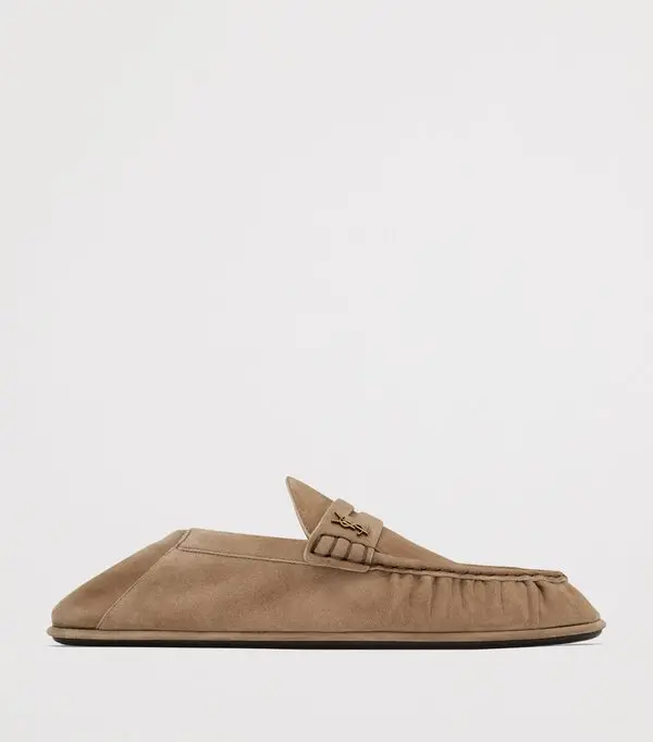 Saint Laurent Suede Foldable Le Loafers