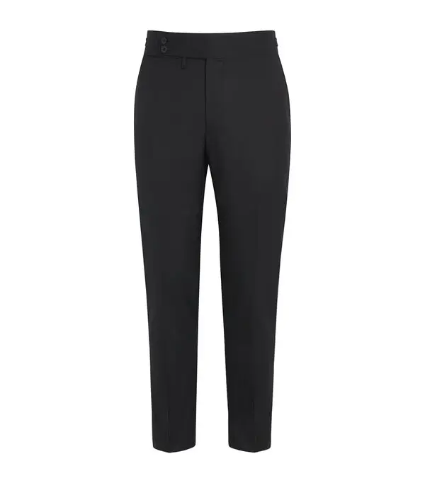 Isaia Wool Casalnuovo Slim Trousers