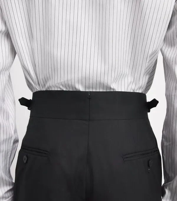 Isaia Wool Casalnuovo Slim Trousers
