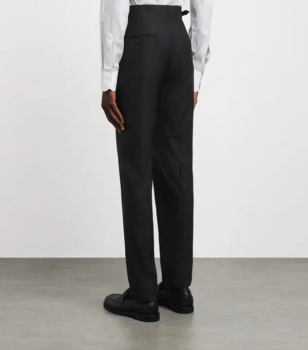 Isaia Wool Casalnuovo Slim Trousers