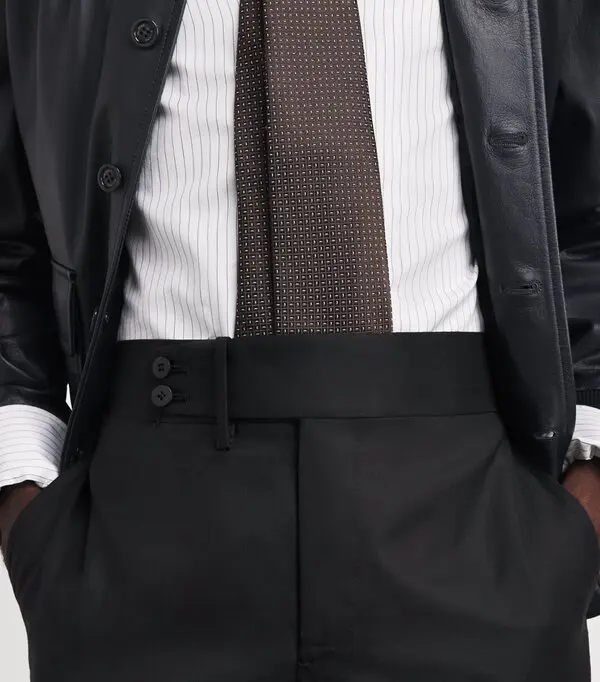 Isaia Wool Casalnuovo Slim Trousers