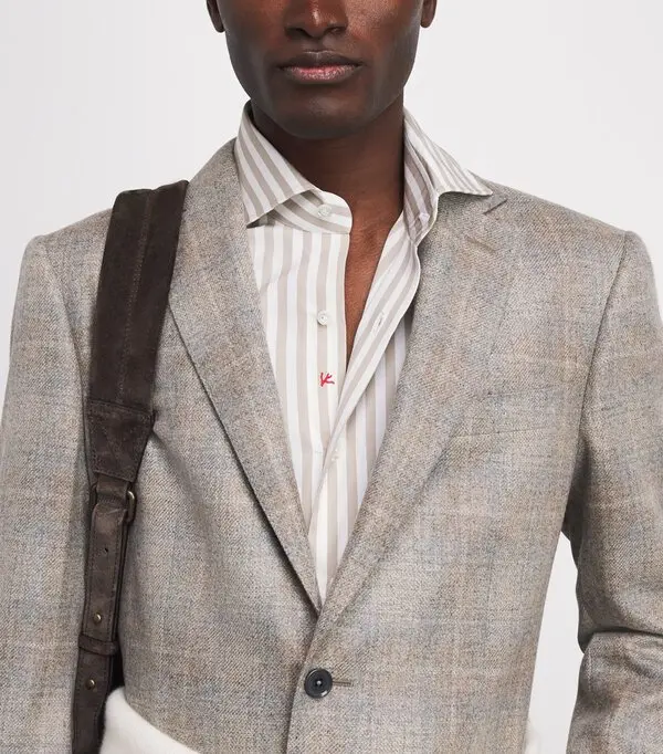 Isaia Cotton Stripe Shirt