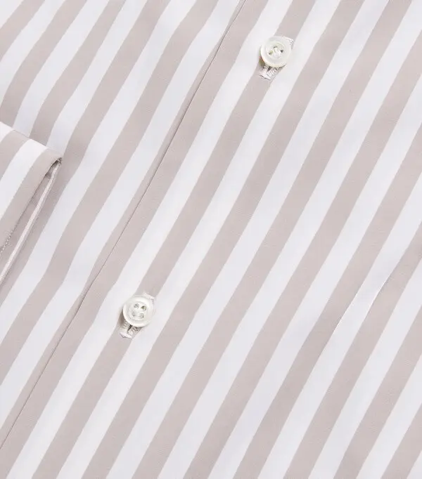 Isaia Cotton Stripe Shirt