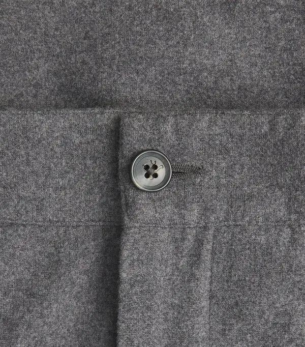 Isaia Wool-blend Stretch Slim Fit Trousers