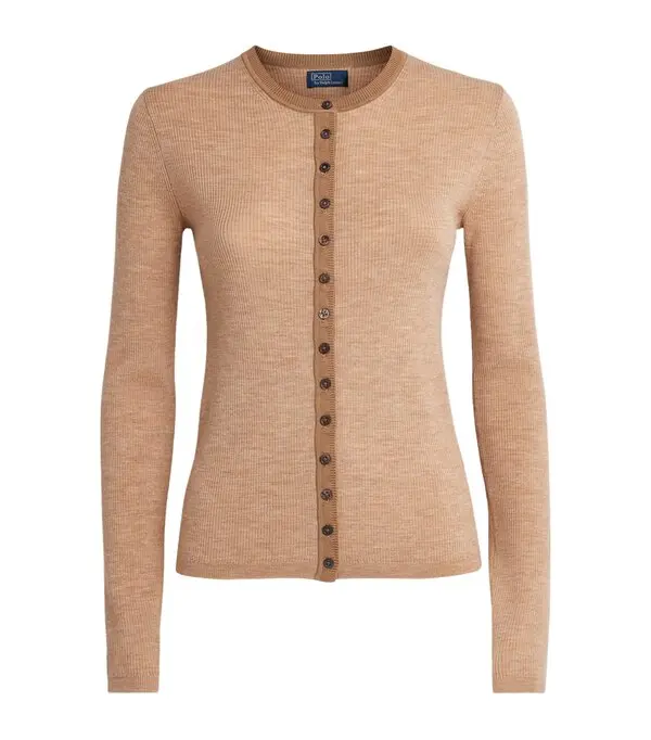 Polo Ralph Lauren Wool Ribbed Cardigan