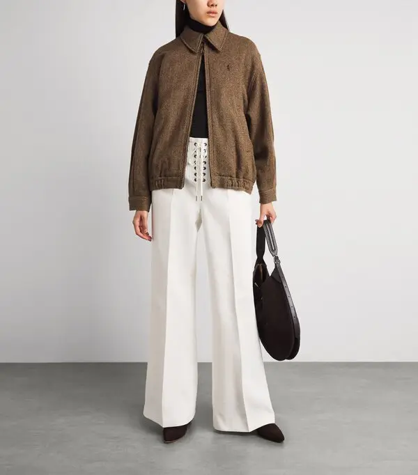 Polo Ralph Lauren Cotton-wool Beaton Lace-up Trousers
