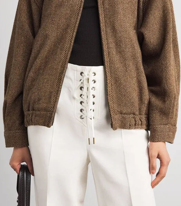 Polo Ralph Lauren Cotton-wool Beaton Lace-up Trousers