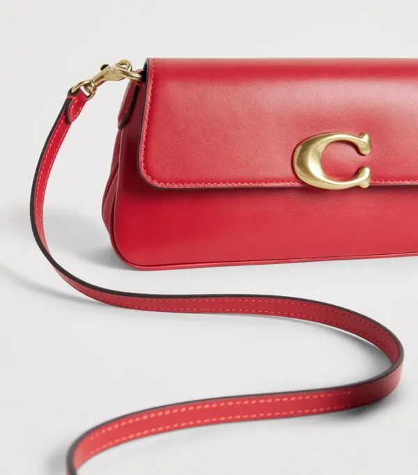 COACH Leather Jet Shoulder Bag - Red