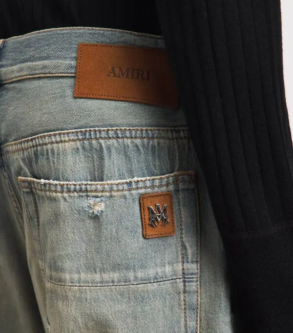 Amiri Ripped Repair Mx1 Straight Jeans