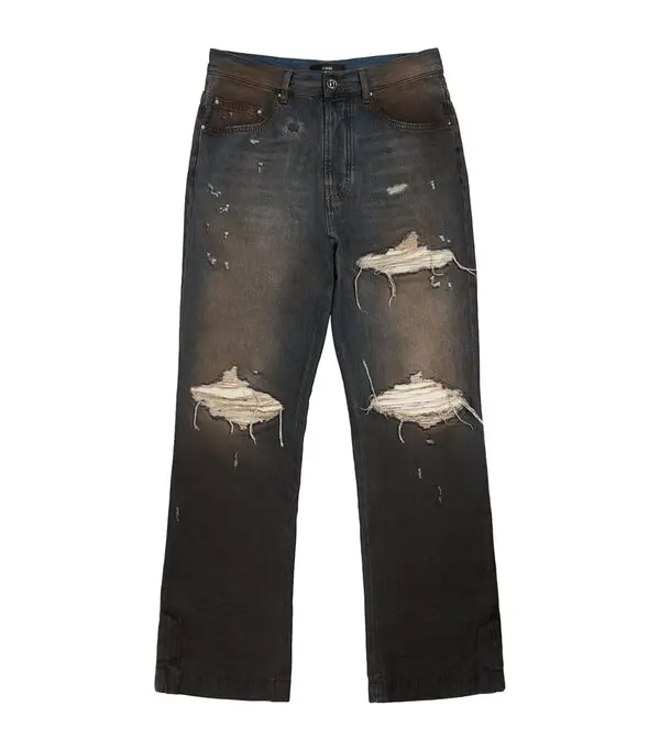 Amiri Ripped Mx1 Straight Jeans