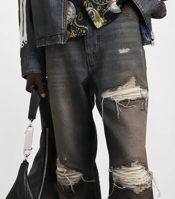 Amiri Ripped Mx1 Straight Jeans