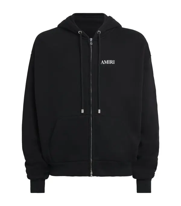 Amiri Cotton Logo Zip-up Hoodie