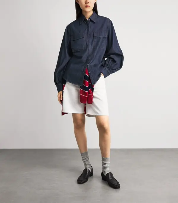 7 For All Mankind Cotton Long-sleeve Shirt