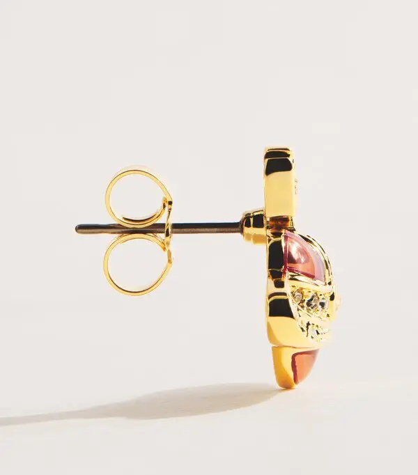 VIVIENNE WESTWOOD Diamante Orb Heart Earrings