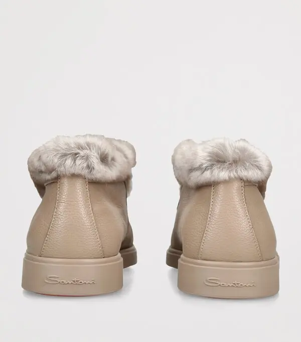 Santoni Suede Hadeel Ankle Boots