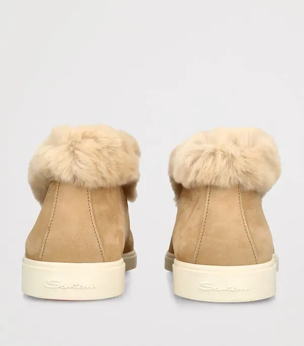 Santoni Suede Hadeel Ankle Boots