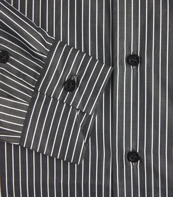 Eskandar Wide Stripe A-line Shirt