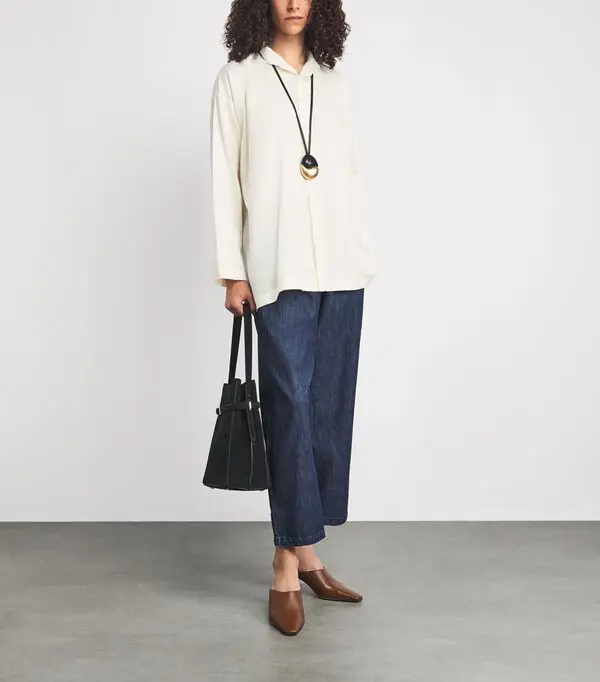Eskandar Brushed Double Stand-collar Shirt