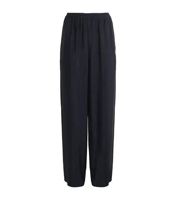 Eskandar Silk Flared Trousers