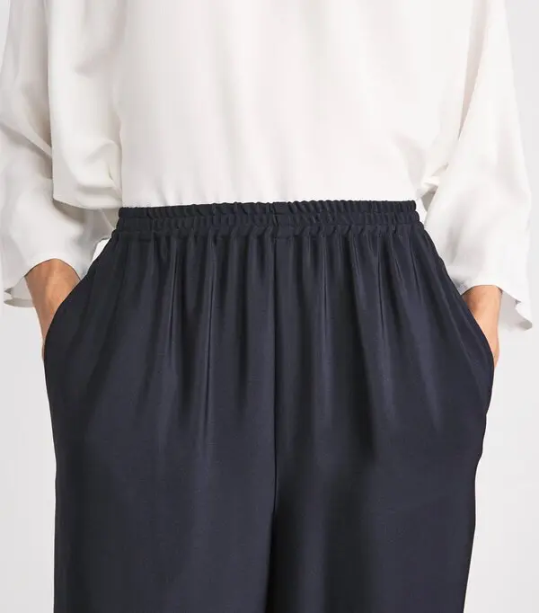Eskandar Silk Flared Trousers