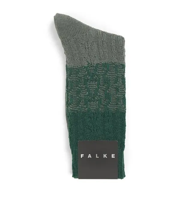 Falke Virgin Wool-blend Free Climber Socks - Green