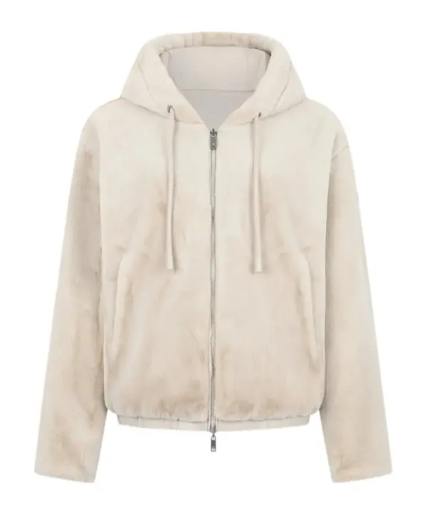 Moose Knuckles Eaton Bunny Reversible Zipped Jacket - Nude