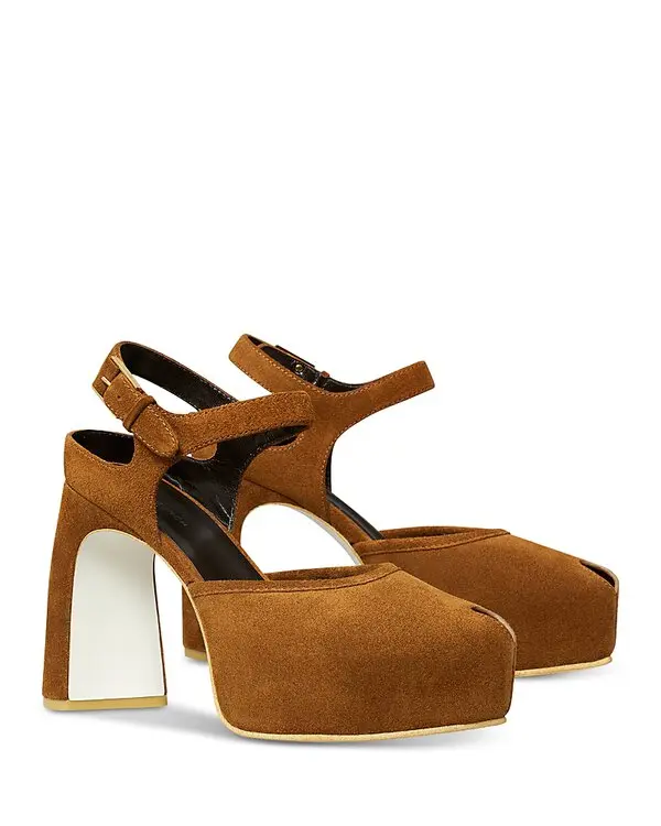 Tory Burch Peep Toe Platform Pumps