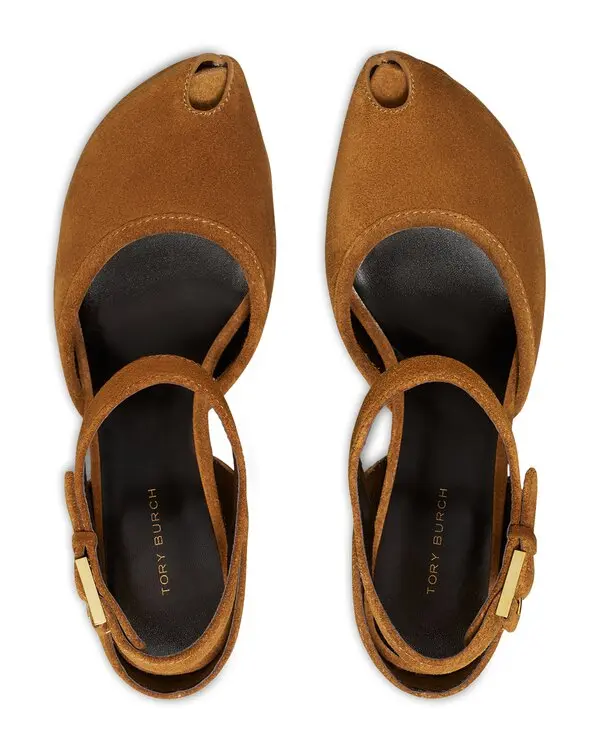 Tory Burch Peep Toe Platform Pumps