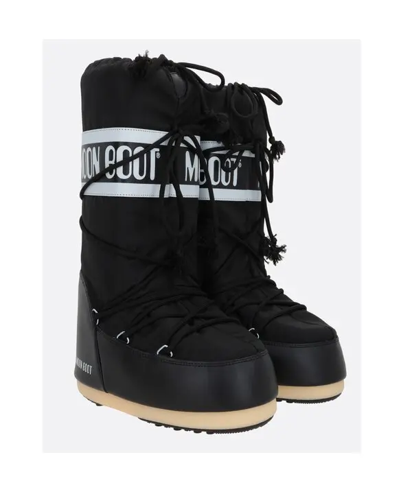 Moon Boot Icon Logo Printed Lace-up Boots