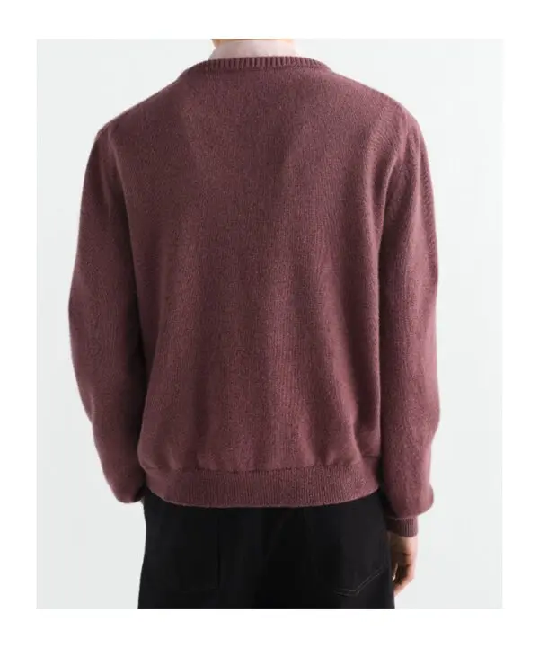 LEMAIRE Crew-neck Sweater In Alpaca Wool Blend