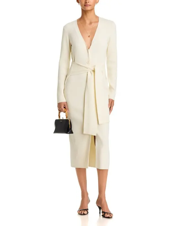 TOCCIN Lara Long Sleeve Cardigan Dress