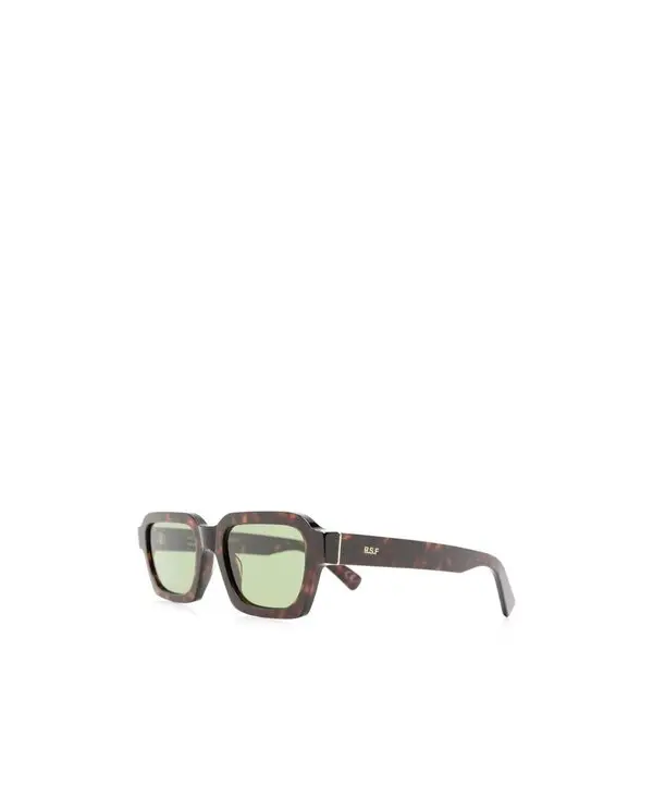 RETROSUPERFUTURE Caro Tortoiseshell-effect Rectangle Sunglasses - Black