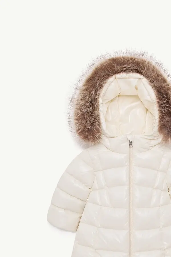 Moncler Emma Hooded Down Jacket With Fur Trim