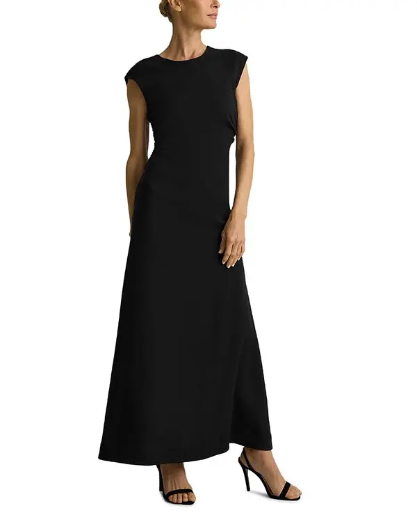 St. John Cap Sleeve Maxi Dress