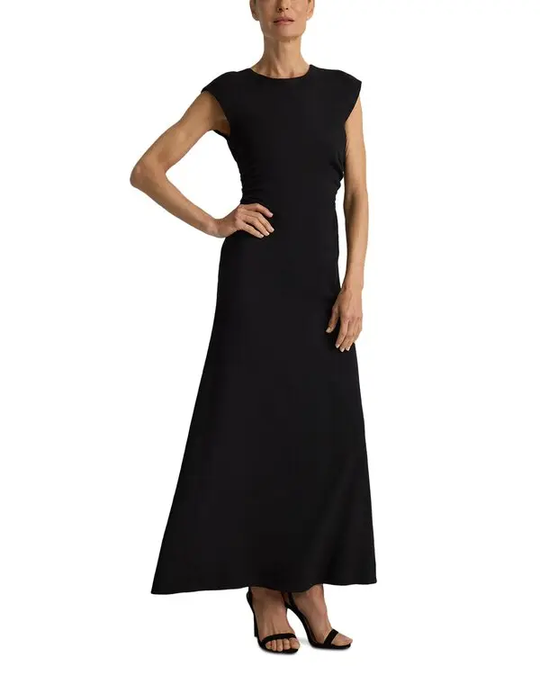 St. John Cap Sleeve Maxi Dress