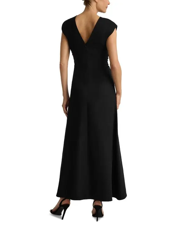 St. John Cap Sleeve Maxi Dress
