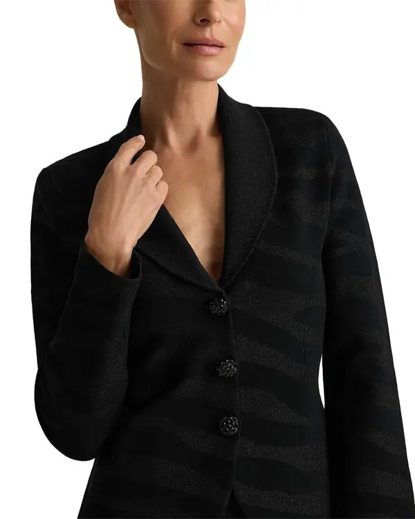 St. John Zebra Metallic Jacket