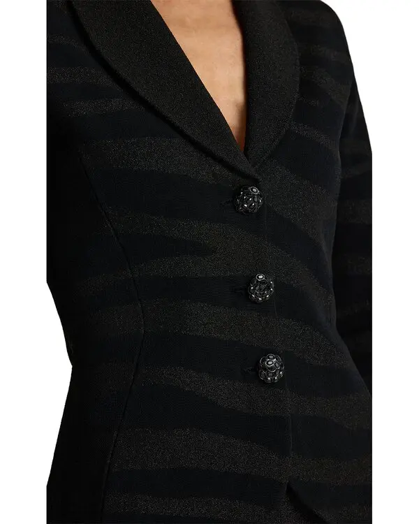 St. John Zebra Metallic Jacket